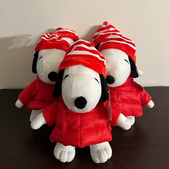 Hobby Lobby | Toys | Snoopy Peanuts Plush Red Puffer Jacket Winter ...